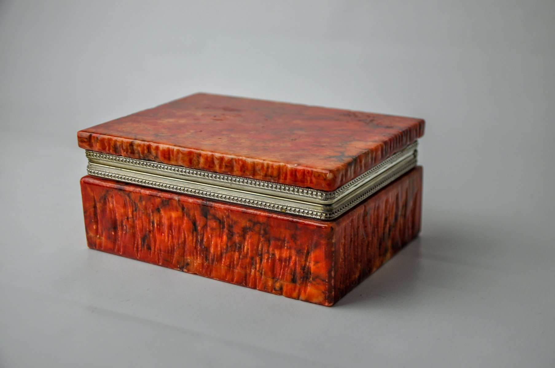Red Alabaster Box by Romano Bianchi, Italy, 1970, 1870 for sale at Pamono