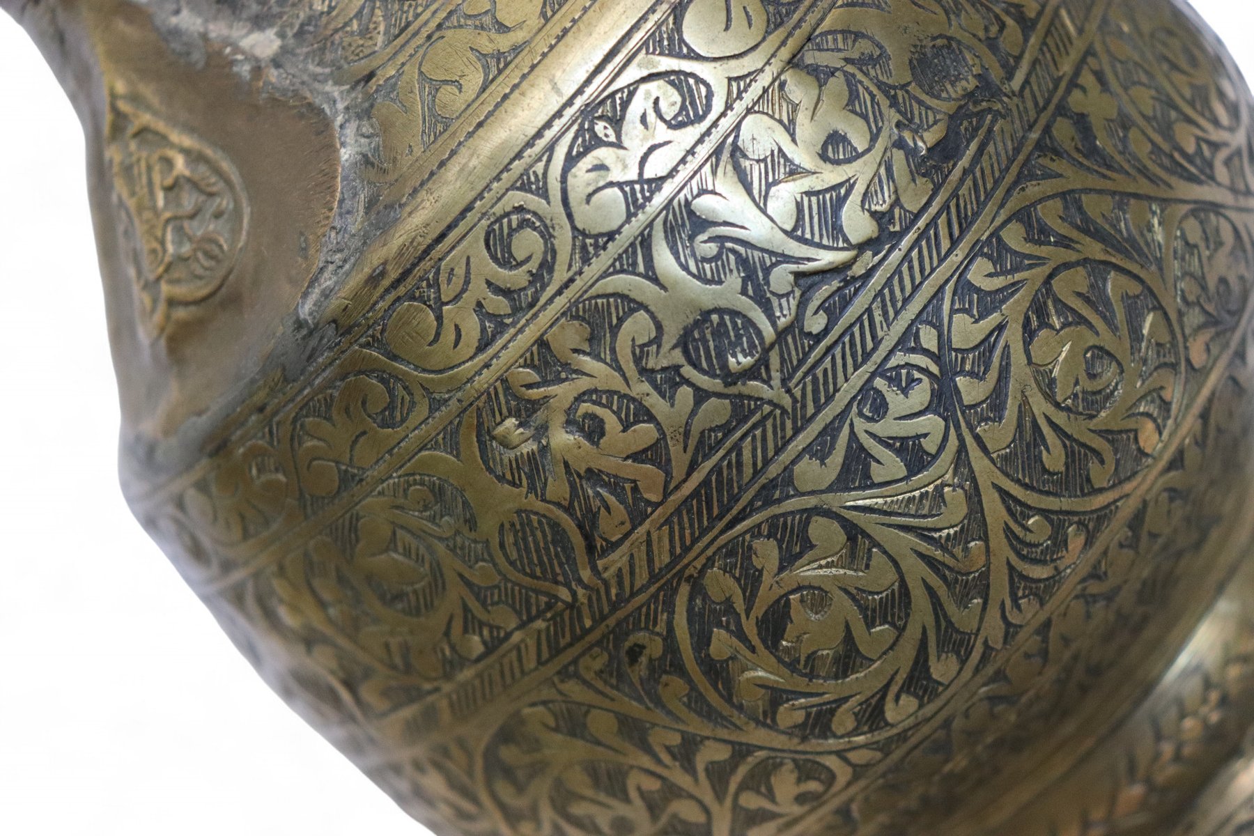 Antique Islamic Teapot in Brass Bukhara, 1900s for sale at Pamono