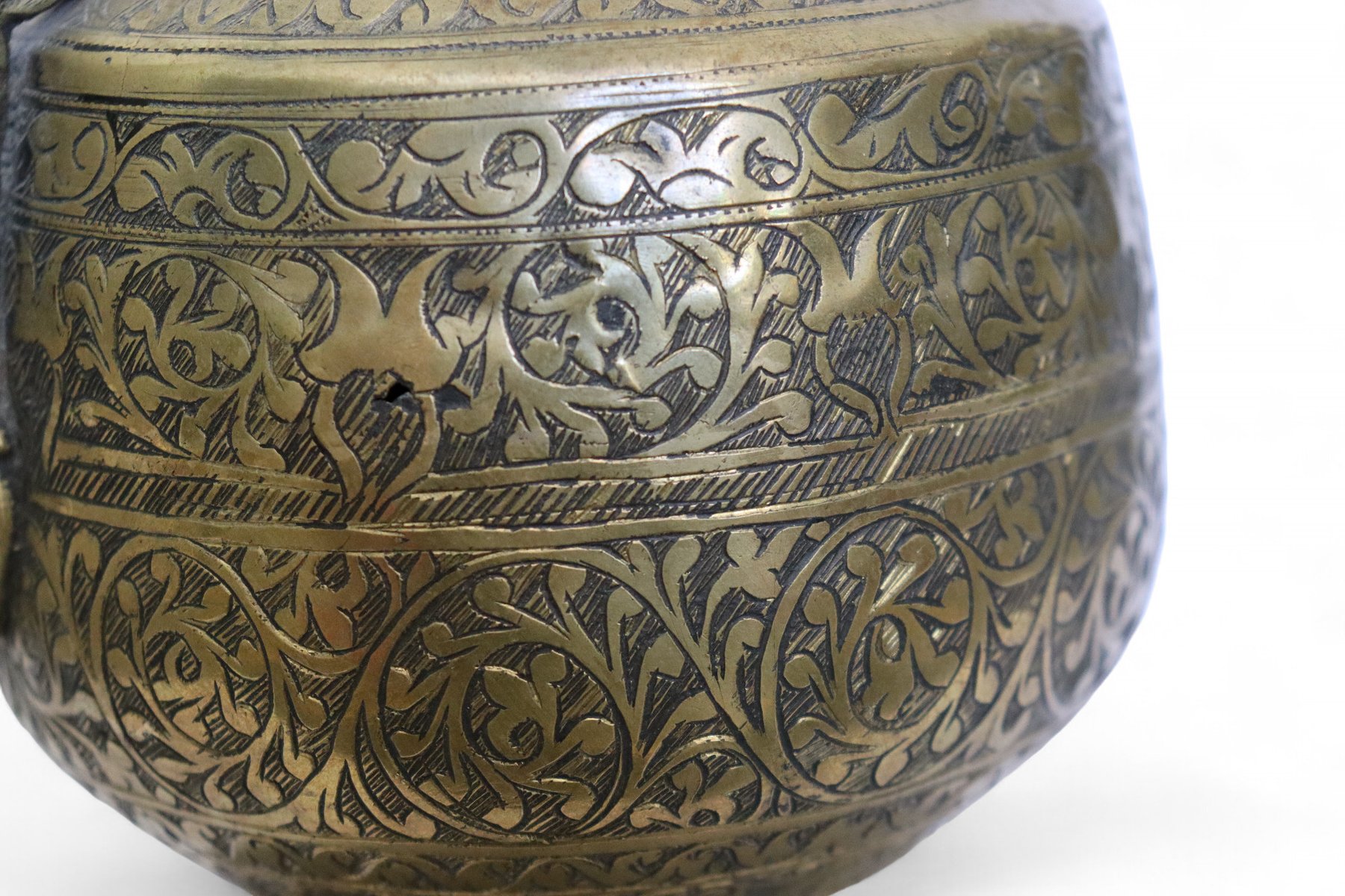 Antique Islamic Teapot in Brass Bukhara, 1900s for sale at Pamono