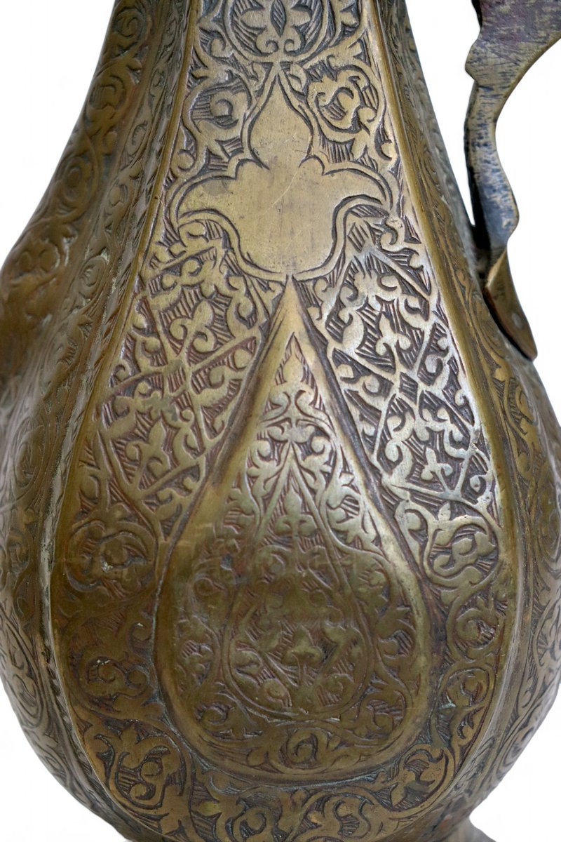 Antique Islamic Teapot in Brass Bukhara, 1900s for sale at Pamono