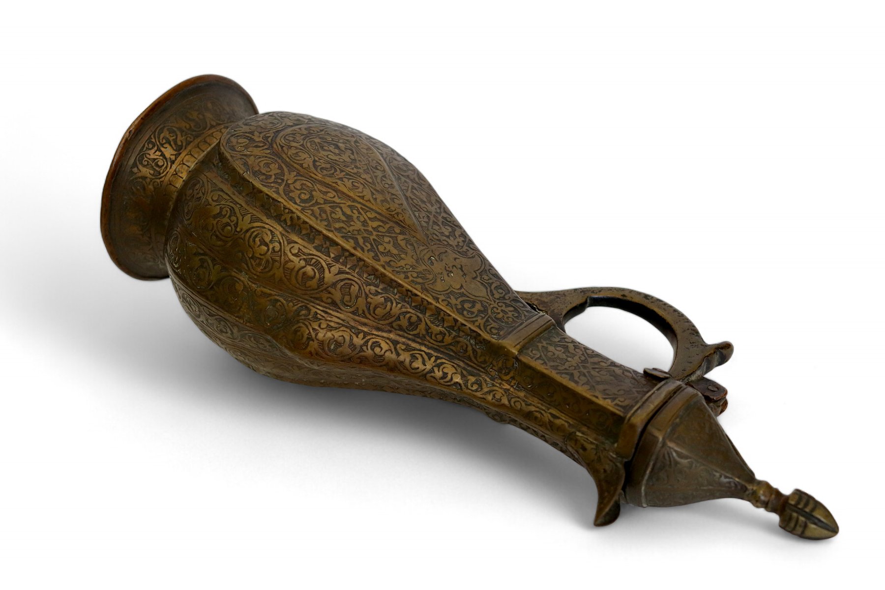 Antique Islamic Teapot in Brass Bukhara, 1900s for sale at Pamono