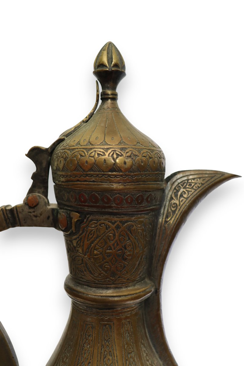 Antique Islamic Teapot in Brass Bukhara, 1900s for sale at Pamono