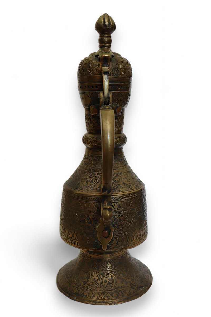 Antique Islamic Teapot in Brass Bukhara, 1900s for sale at Pamono