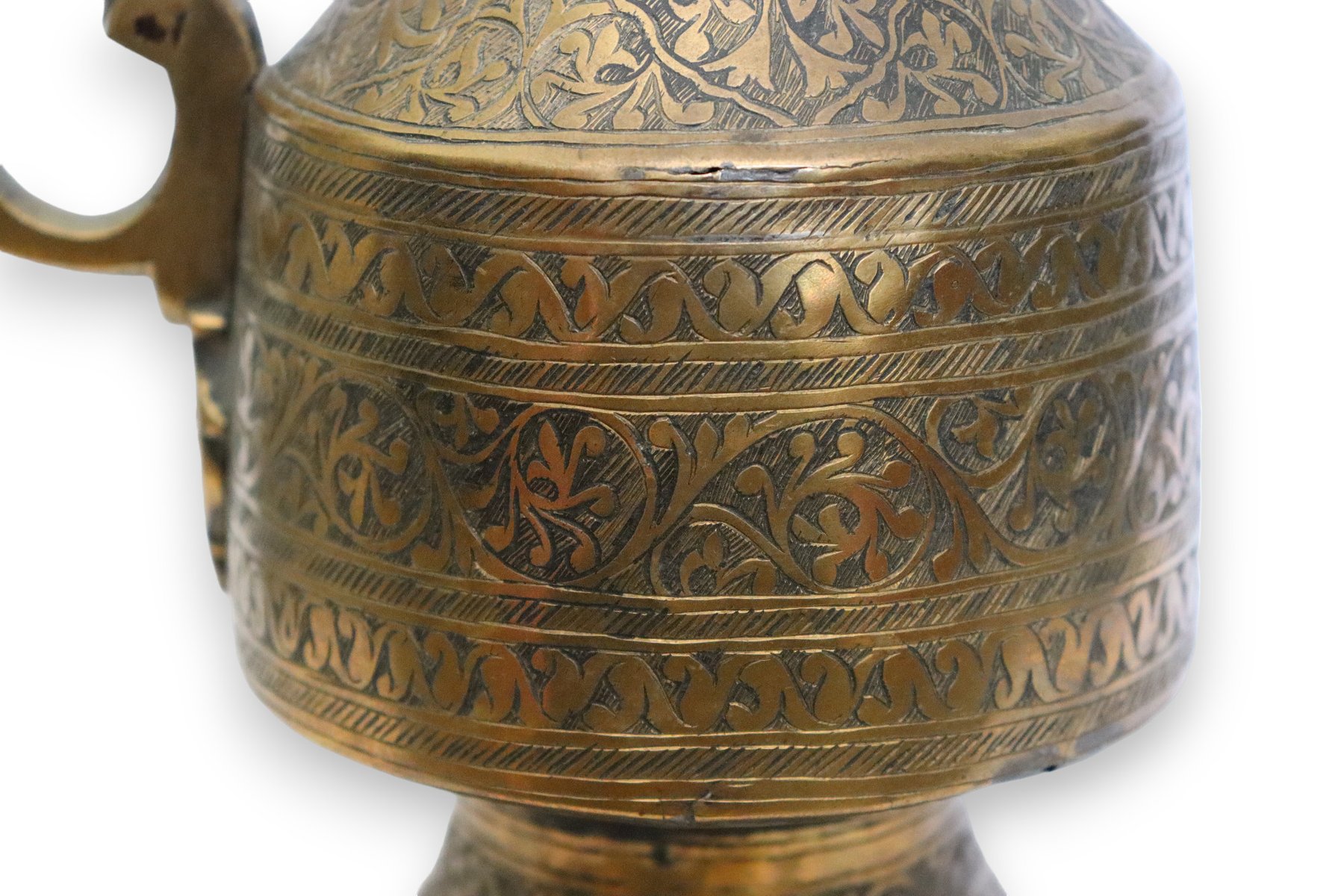 Antique Islamic Teapot in Brass Bukhara, 1900s for sale at Pamono