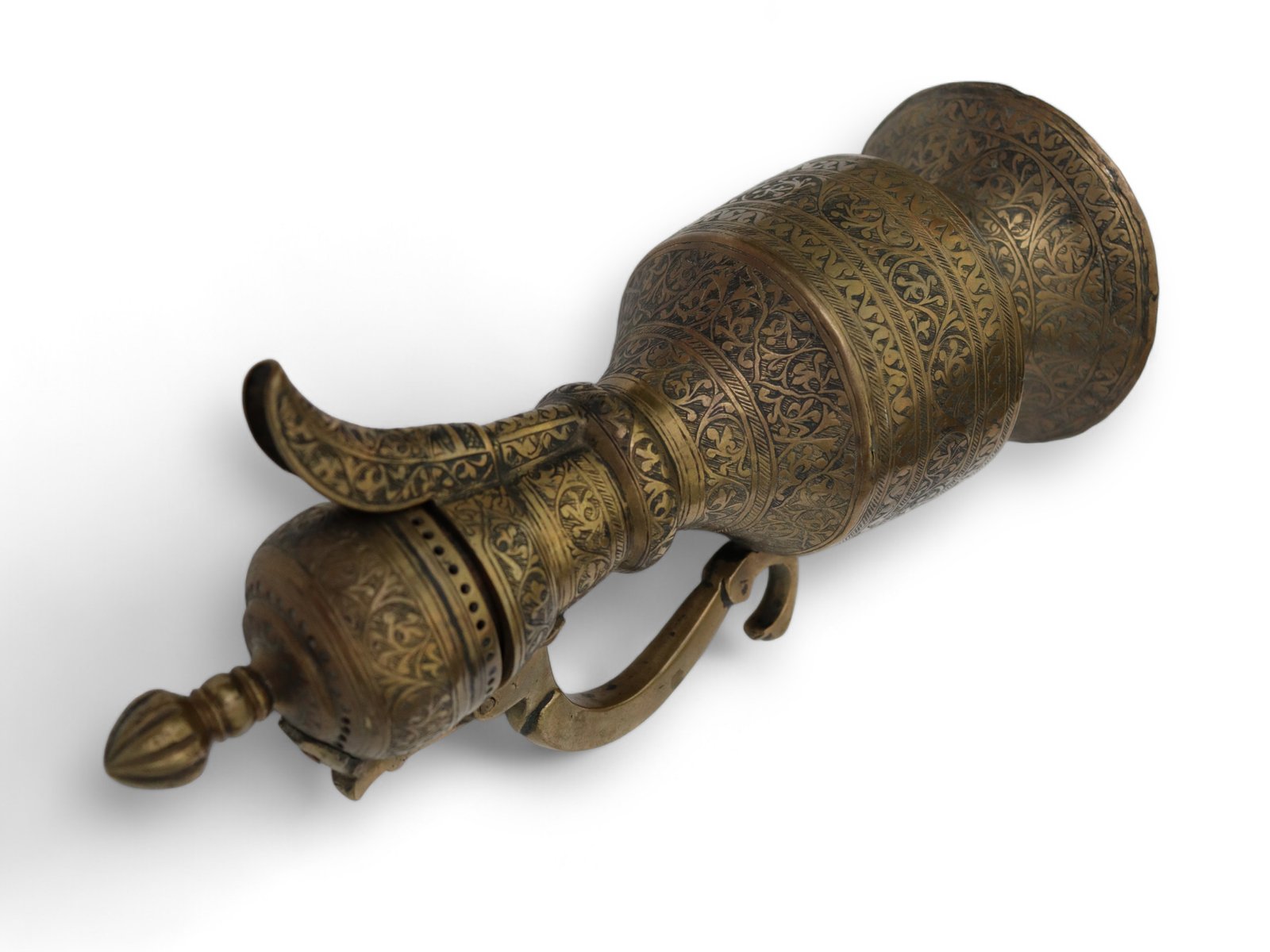 Antique Islamic Teapot in Brass Bukhara, 1900s for sale at Pamono