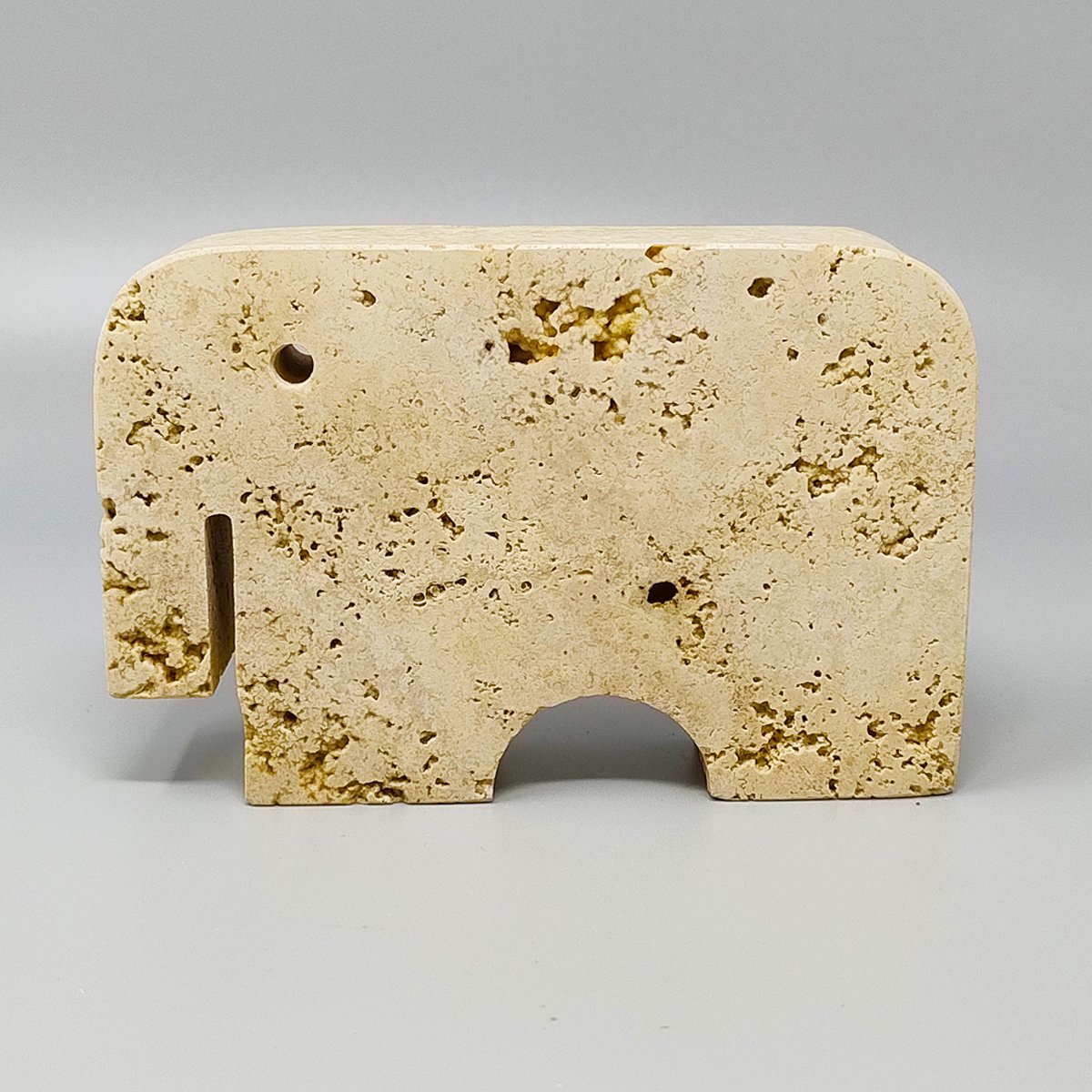 Travertine Elephant Sculpture by Enzo Mari for Fratelli Mannelli, 1970s ...