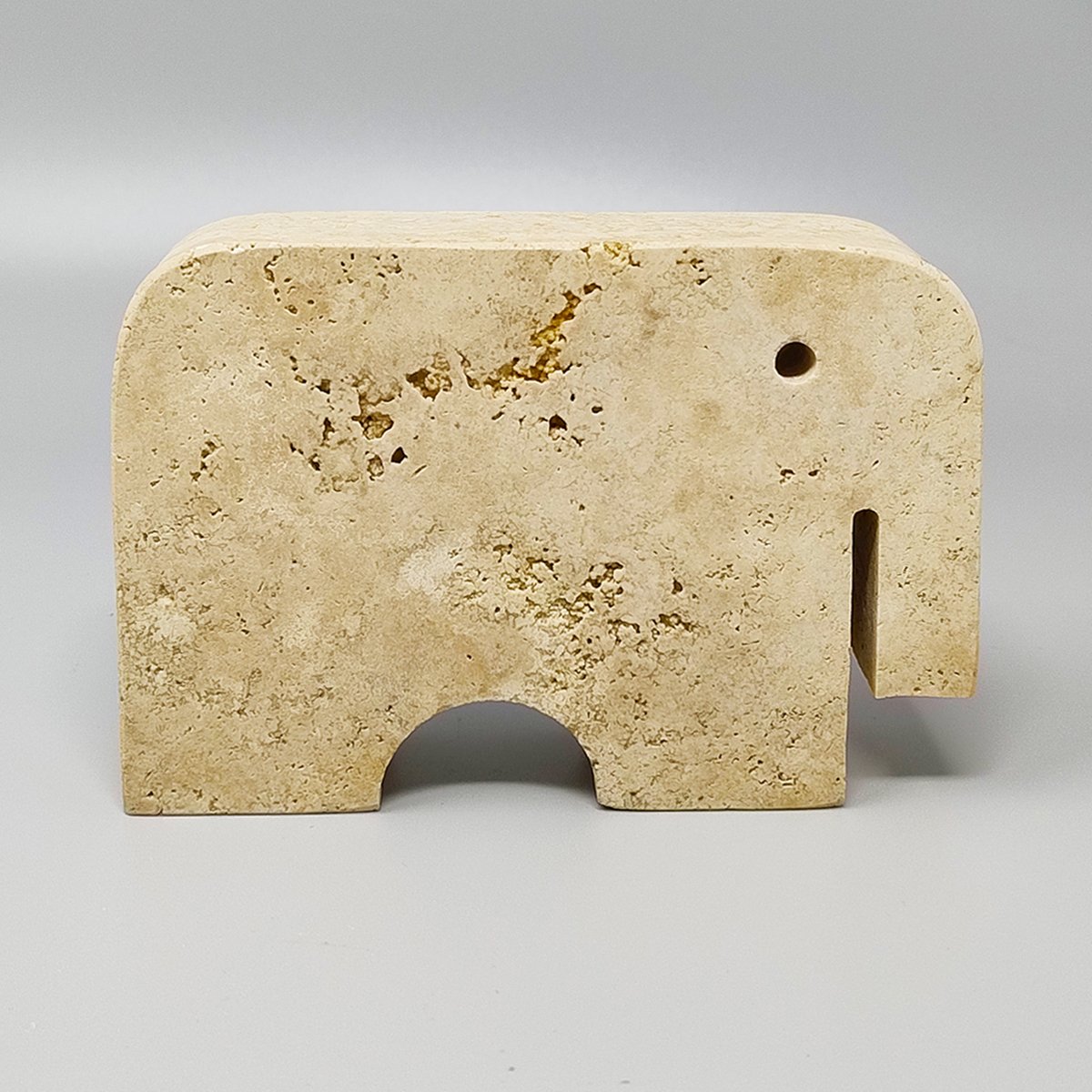 Travertine Elephant Sculpture by Enzo Mari for Fratelli Mannelli, 1970s ...