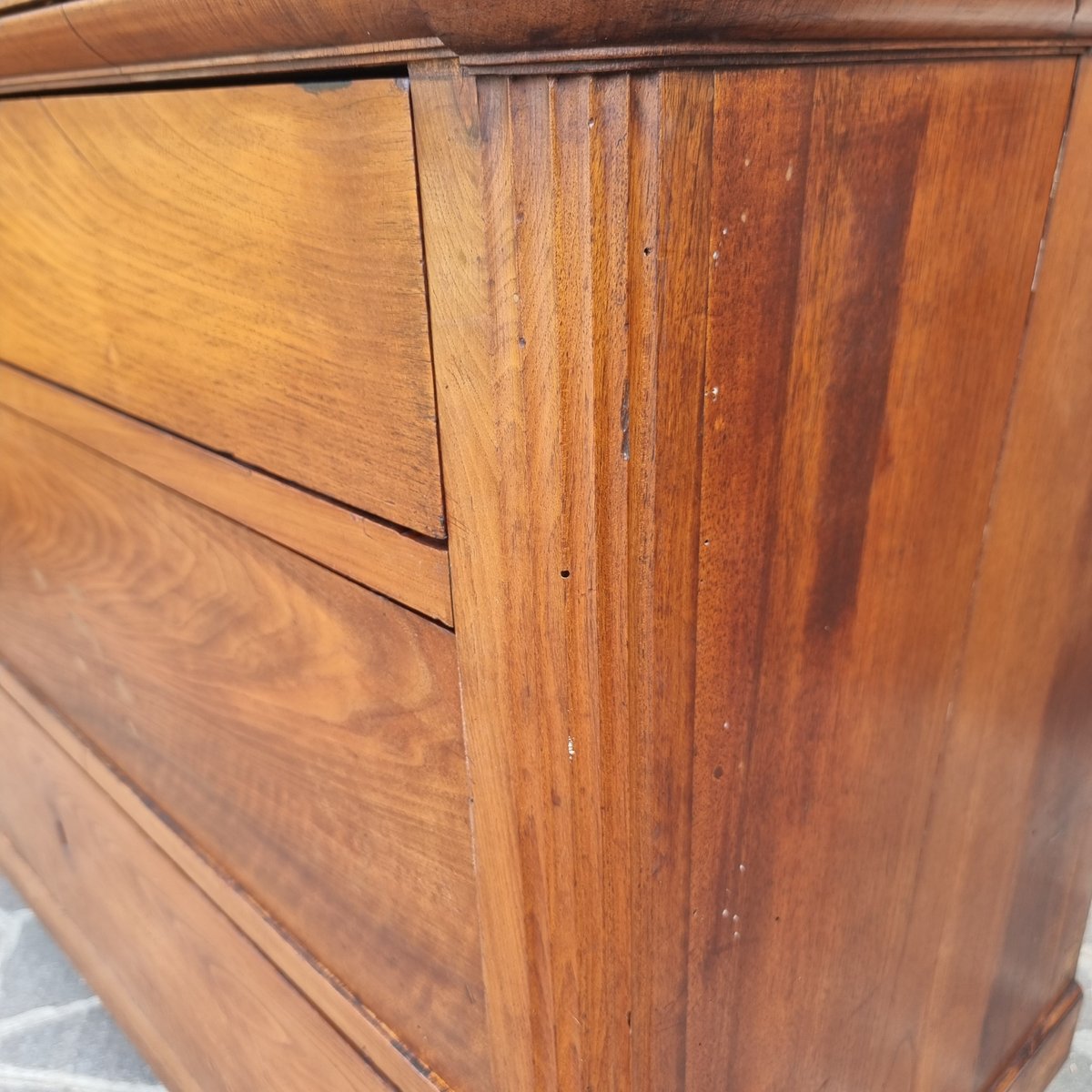 Antique Chests of Drawers in Walnut, 1850, Set of 2 for sale at Pamono