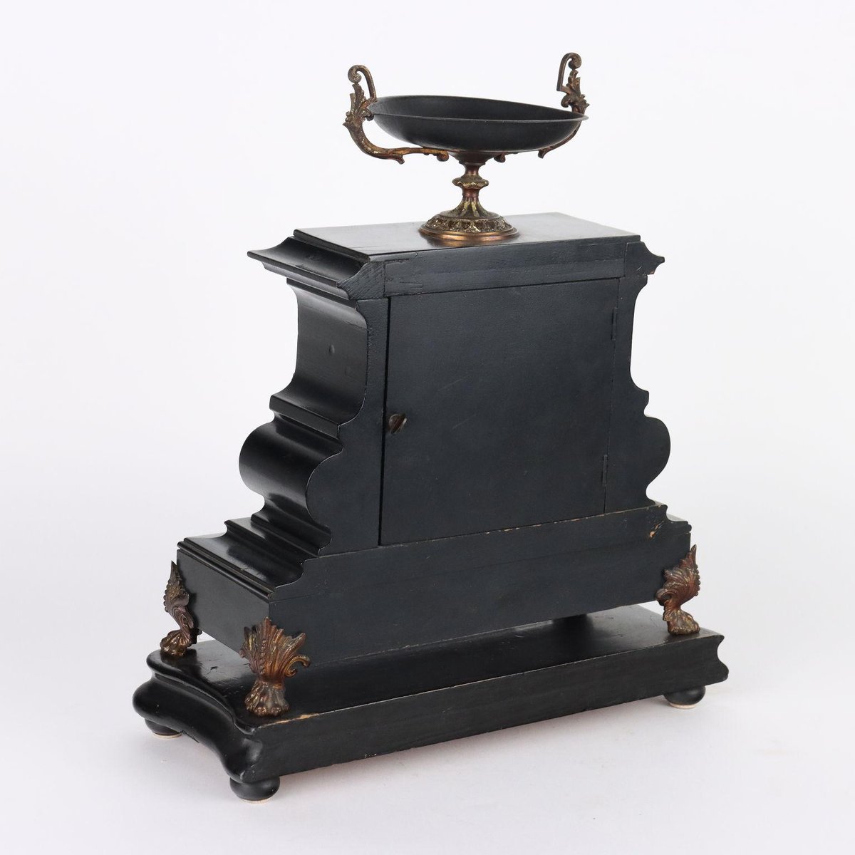 Wooden Freestanding Clock for sale at Pamono