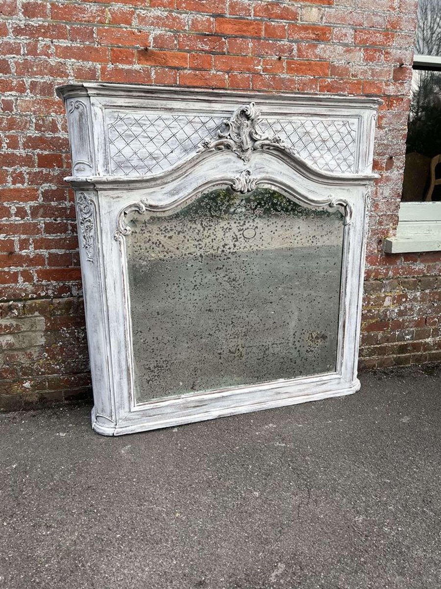 Large Antique French Mirror, 19th Century for sale at Pamono