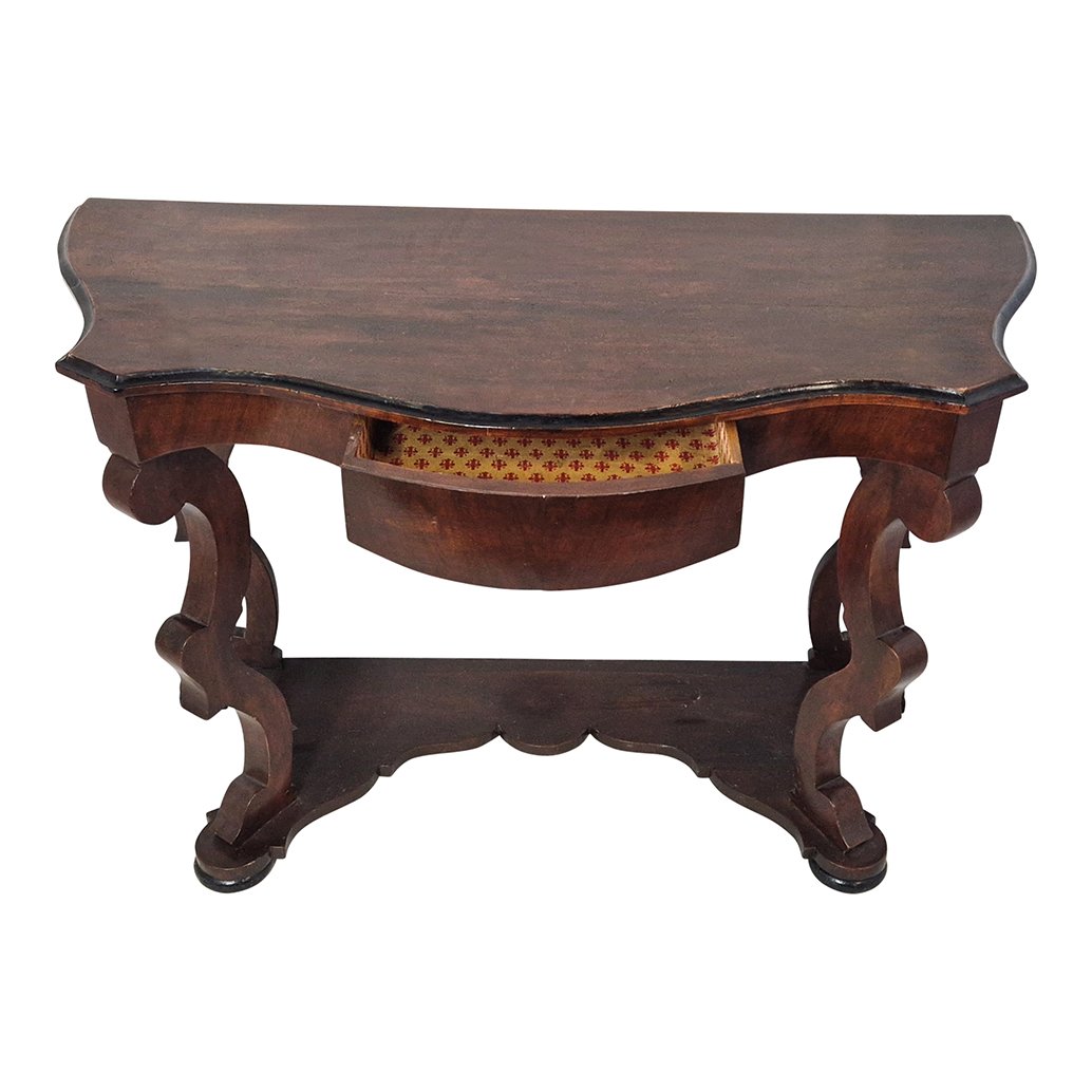Louis Philippe Style Wooden Console Table for sale at Pamono