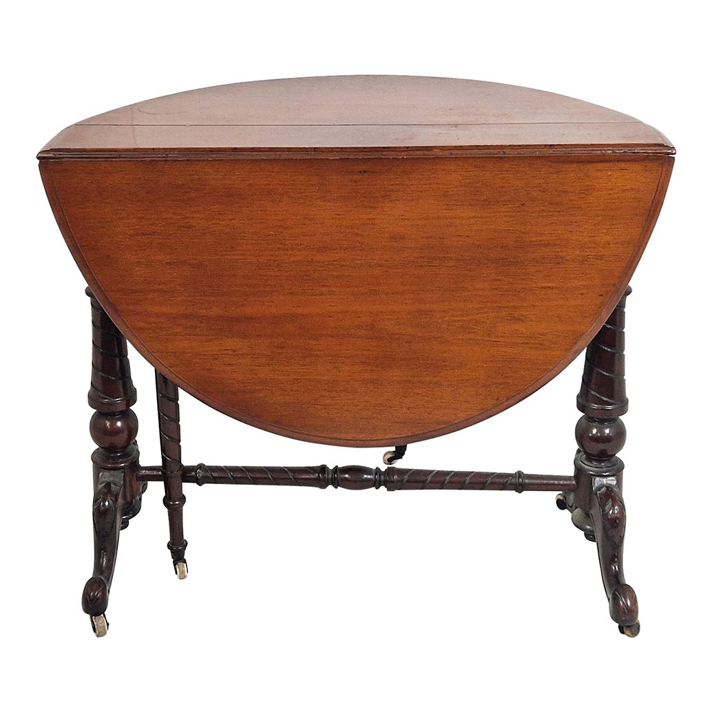 Victorian Flap Table, 1890s for sale at Pamono