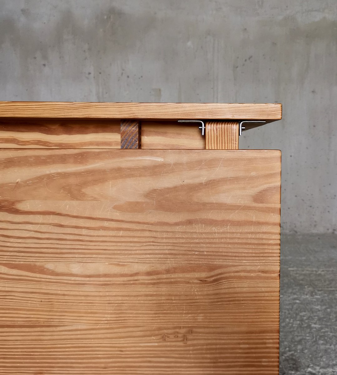 Drop Leaf Oregon Pine Desk Journeyman Piece by Hans J. Wegner, Denmark ...