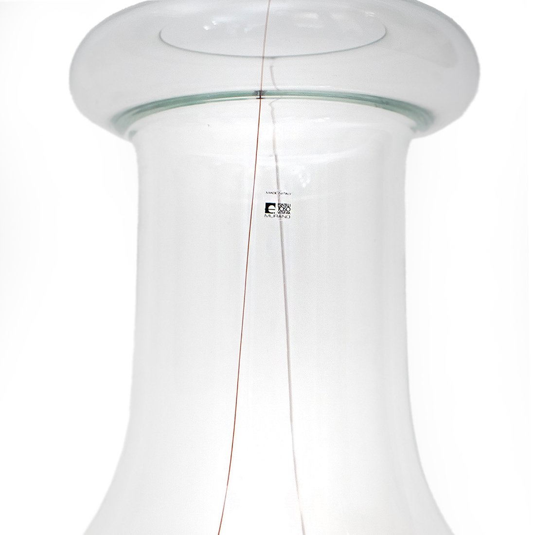 Transparent Glass Vase by Renato Toso for Fratelli Toso, 1970s for sale at Pamono