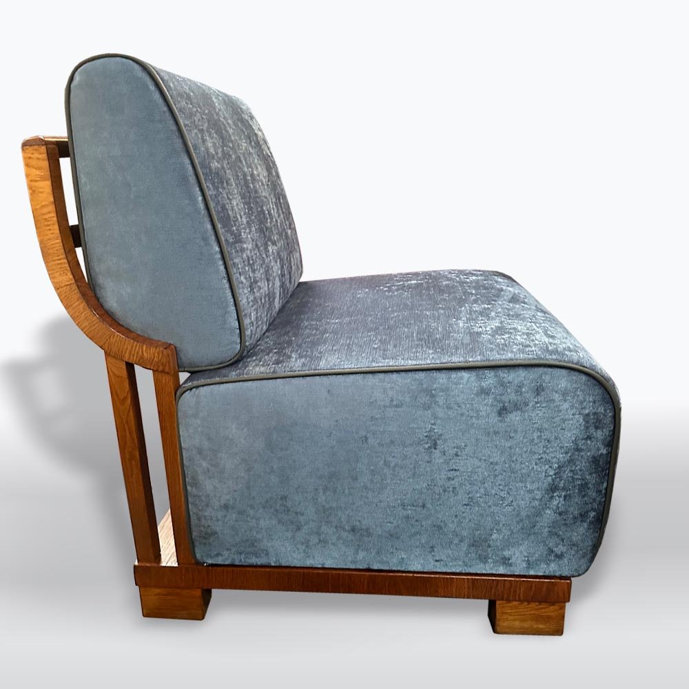 Set of Art-Deco Lounge Chairs, 1930s for sale at Pamono