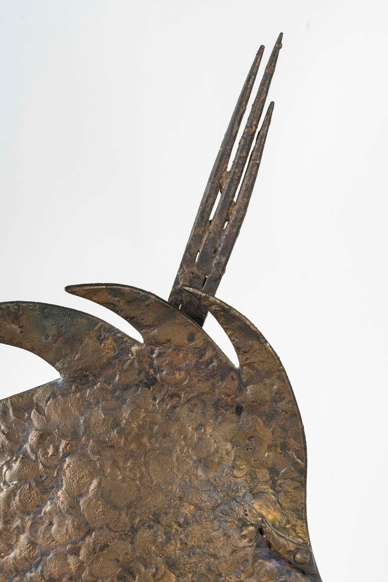 Fish Sculpture in Wrought Iron, 1930 for sale at Pamono