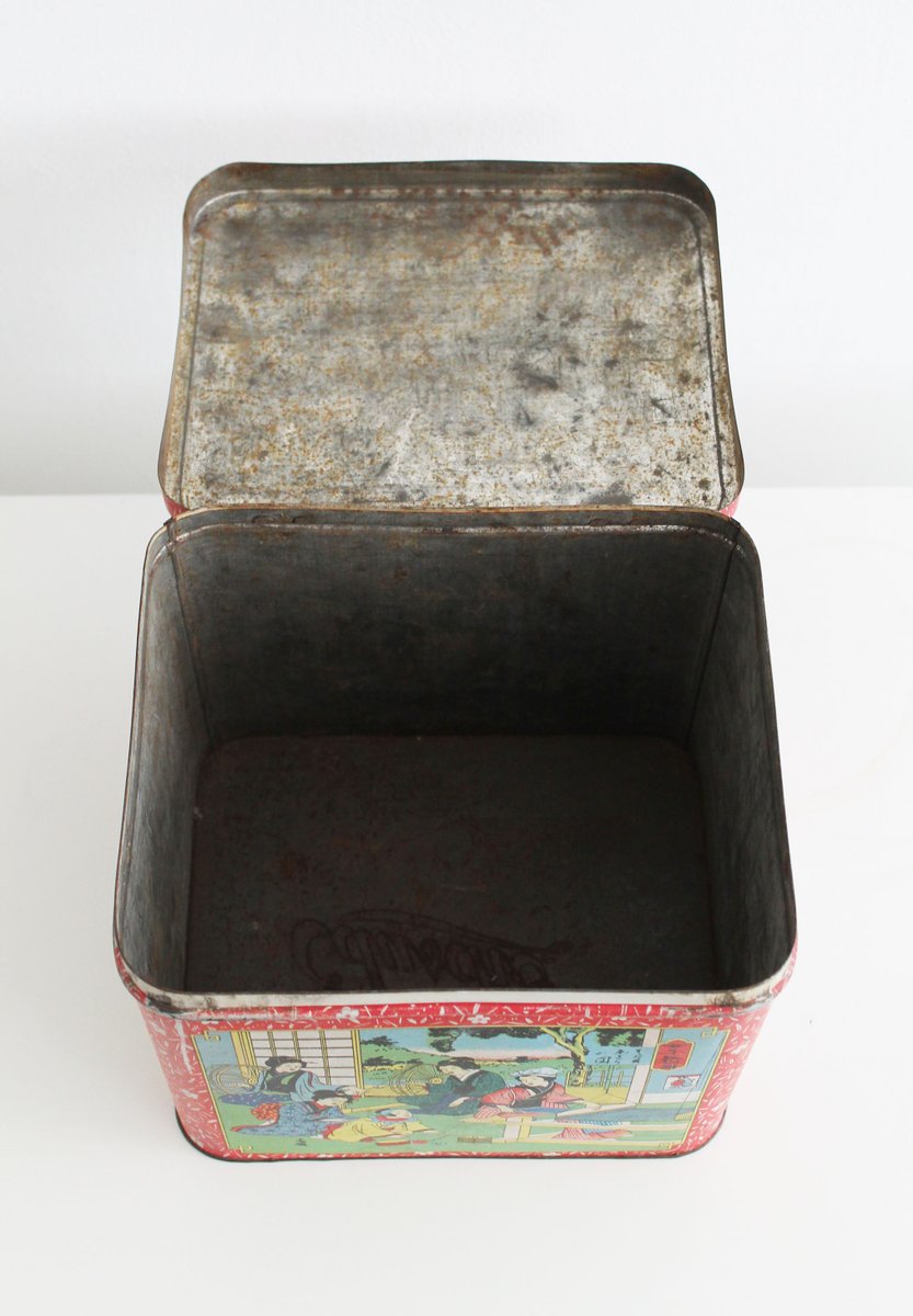Vintage Metal Coffee Box, 1930s for sale at Pamono