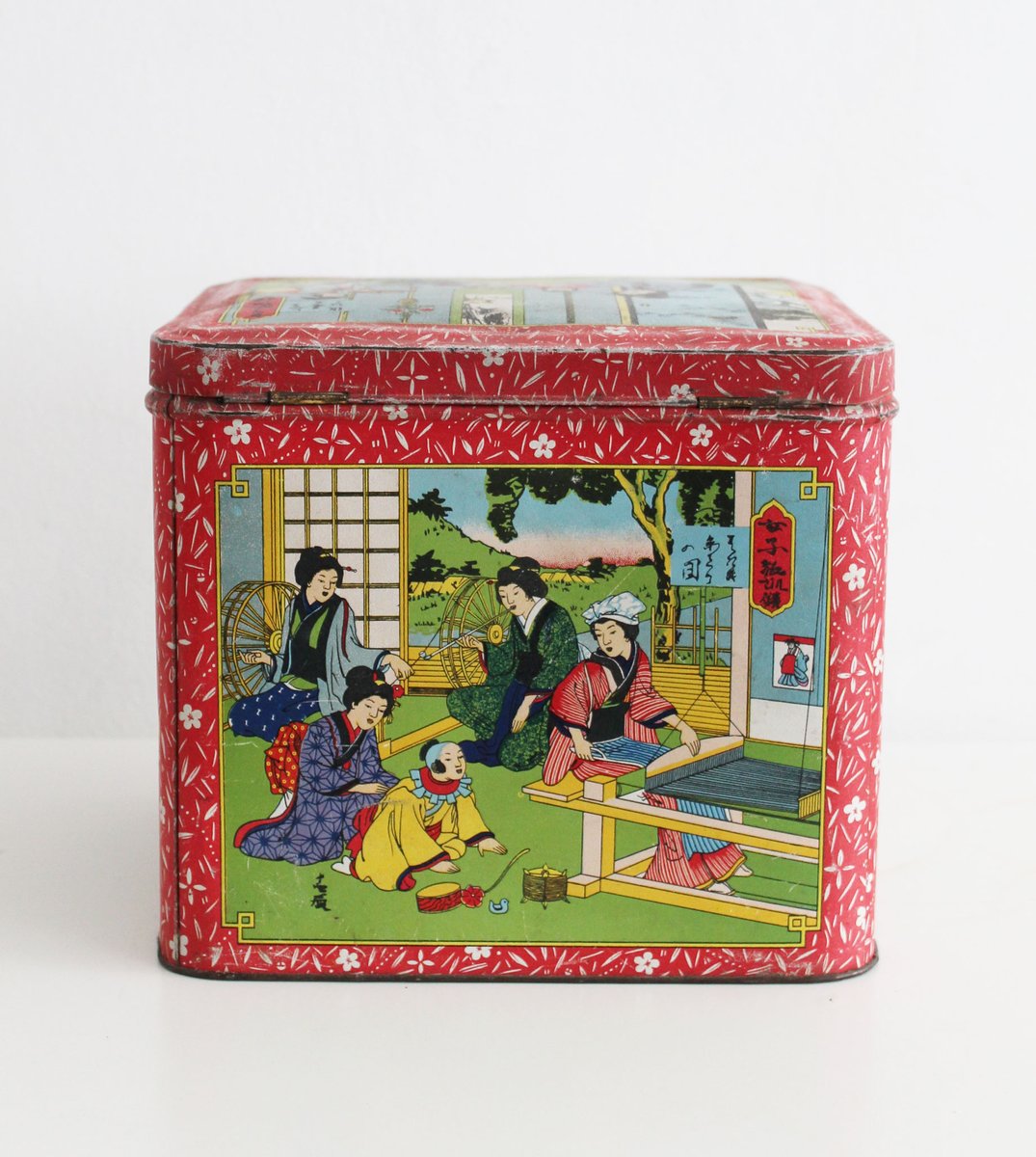 Vintage Metal Coffee Box, 1930s for sale at Pamono