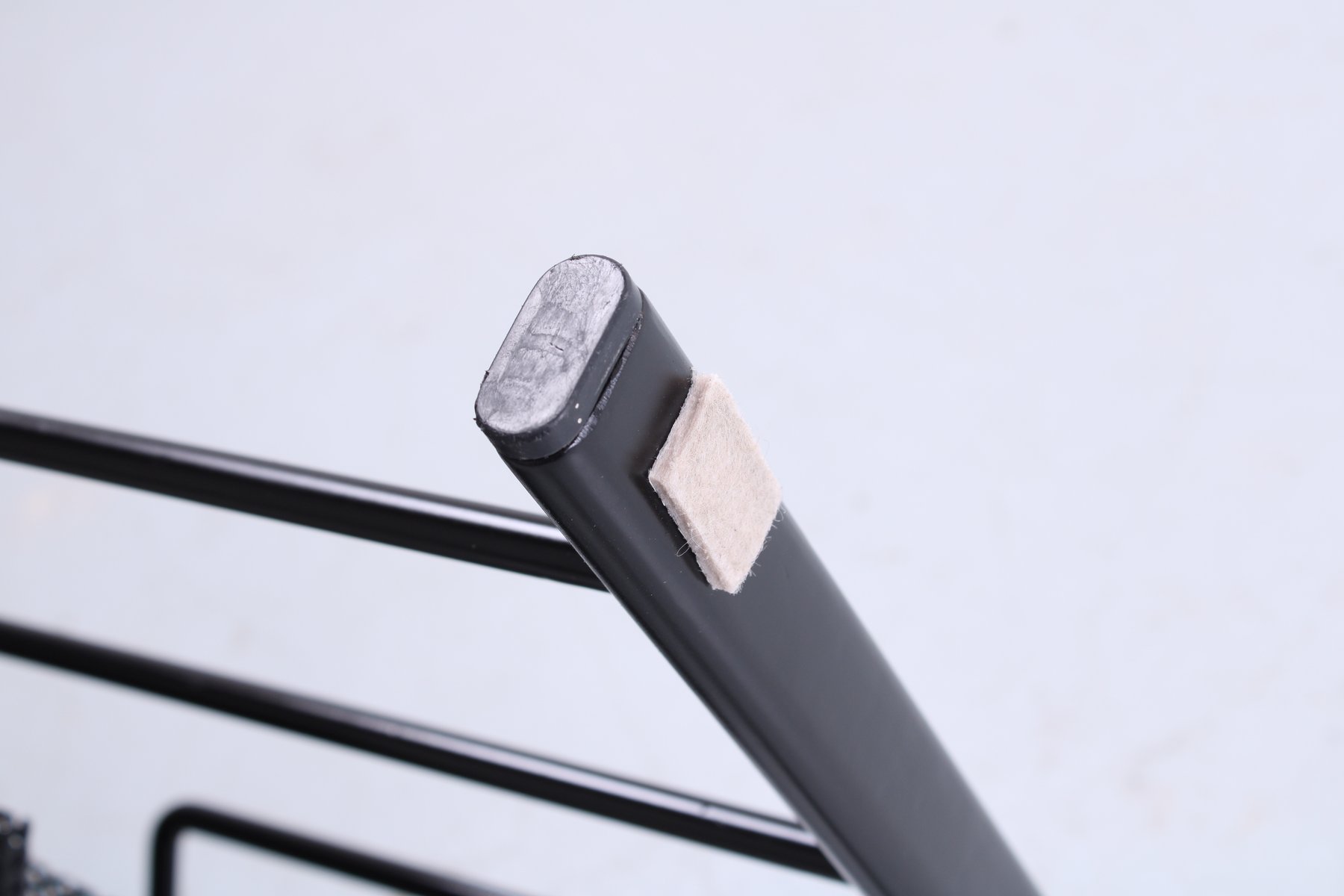Postmodern Black Perforated Metal Magazine Rack by Markus Börgens for D ...
