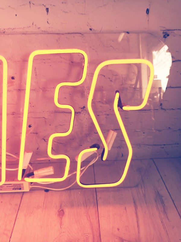 Vintage Flames Neon Sign for sale at Pamono