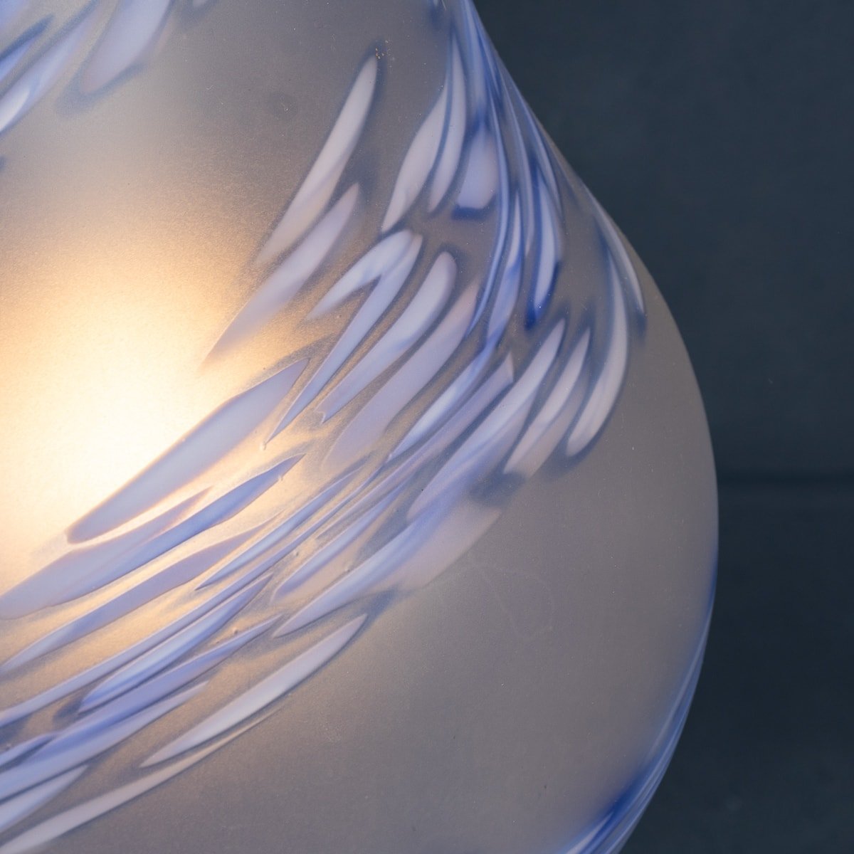 Italian Hand Blown Light Bulb Shaped Ceiling Light from by Due P, 1980s ...