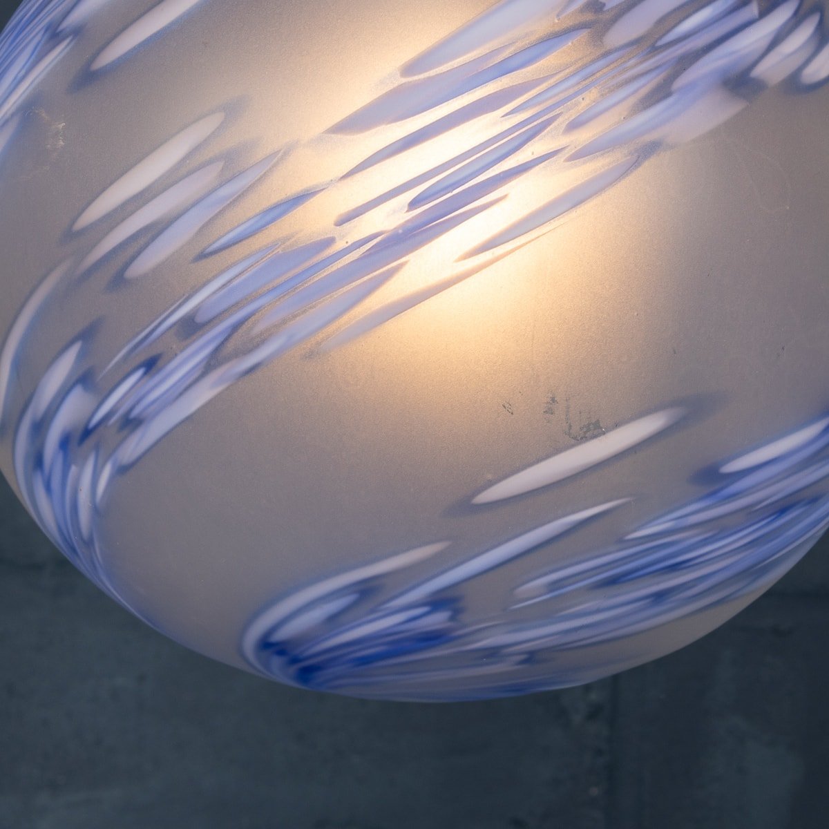 Italian Hand Blown Light Bulb Shaped Ceiling Light from by Due P, 1980s ...