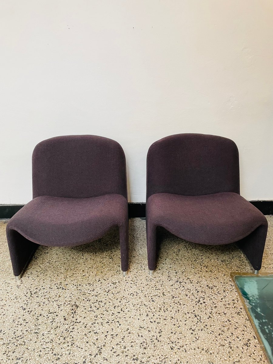 Set of Alky Chairs by Giancarlo Piretti for Anonima Castelli, Italy ...