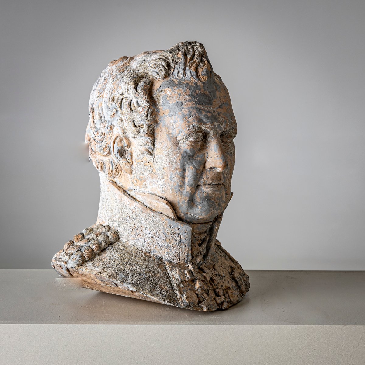 Louis Weiss, Busts of Count Von Gneisenau and Von Blücher, 1858 ...