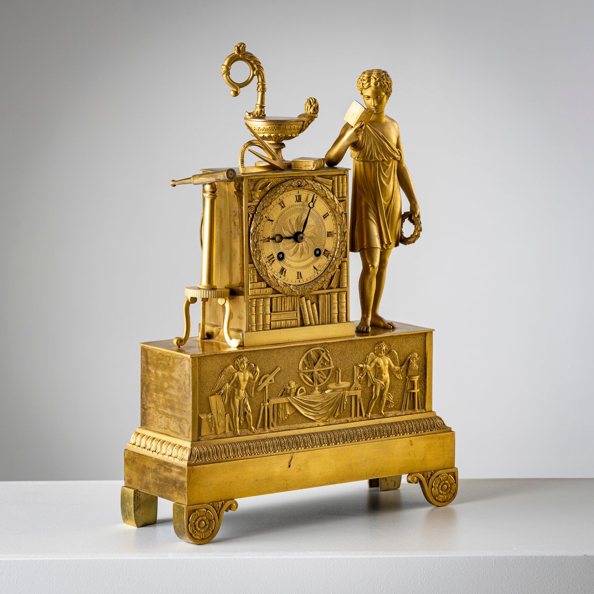 Mantel Clock with Allegory of the Sciences, France, 1830s for sale at ...