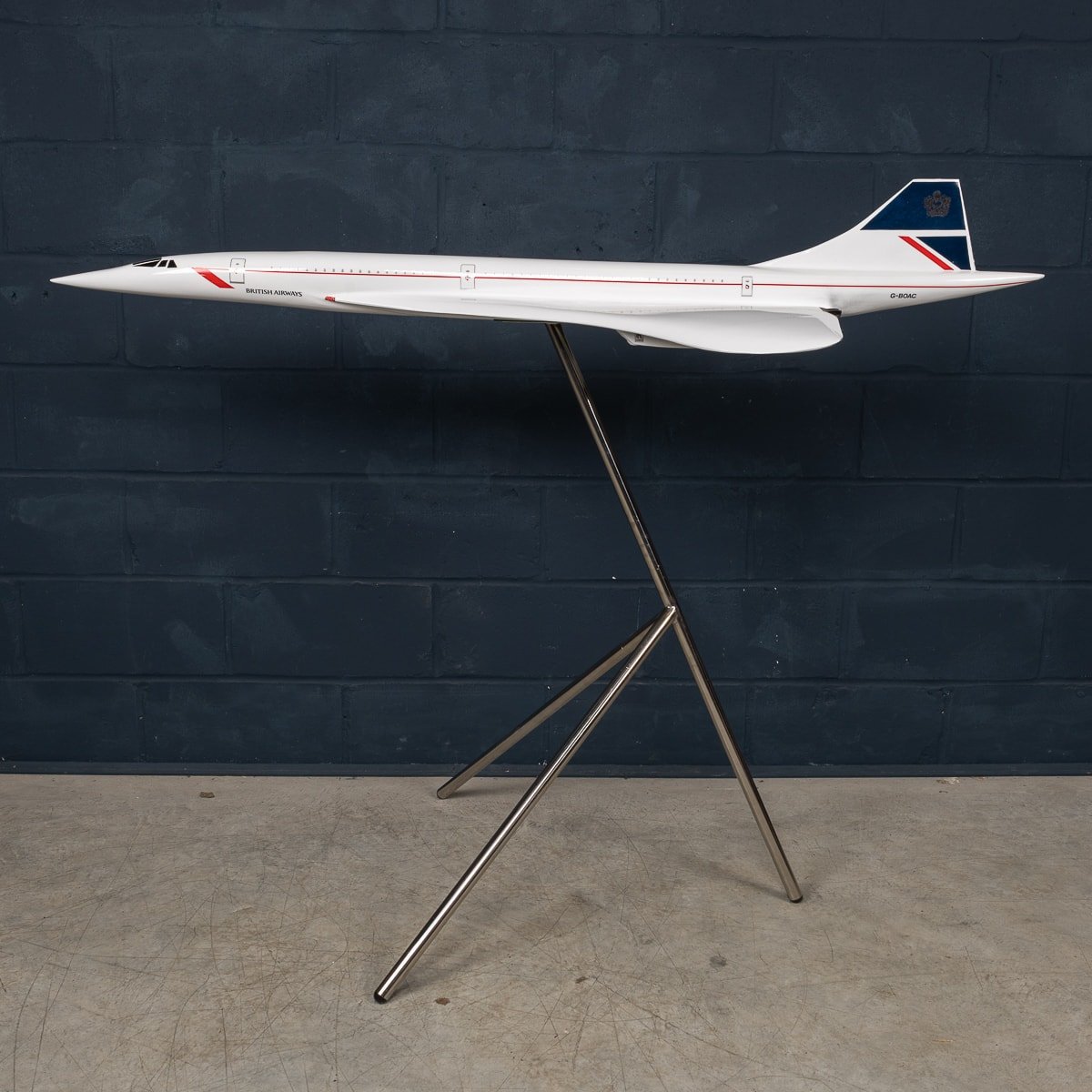Large British Airways Concorde Model by Space Models, England, 1990s ...