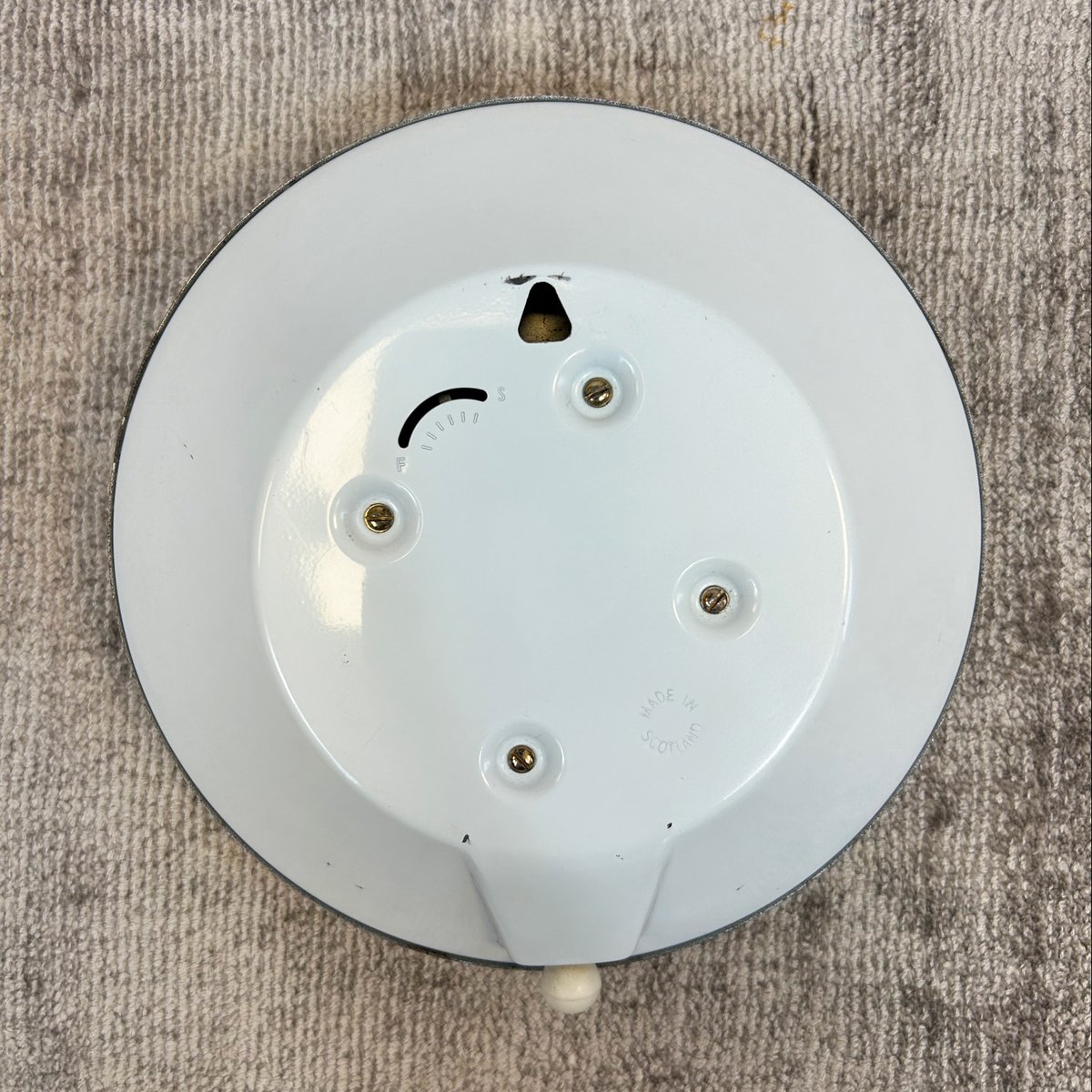 Vintage Yellow Wall Clock with Pull Cord Wind Up from Westclox for sale ...