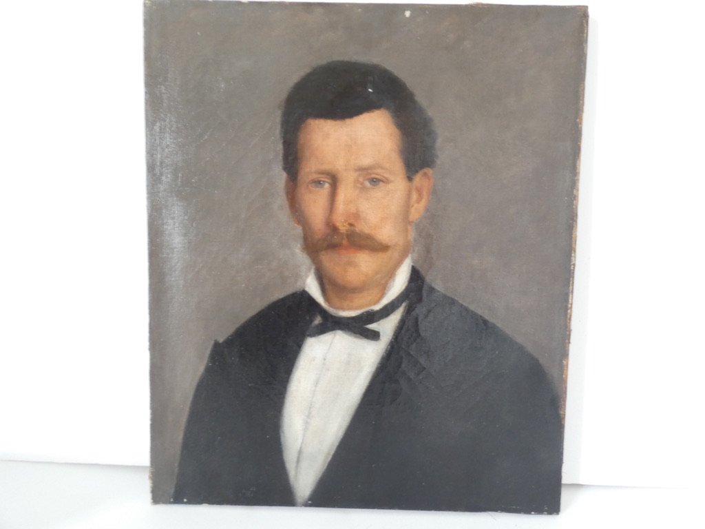 French Artist, Portrait of a Gentleman, 1890s-1910s, Oil on Canvas for ...