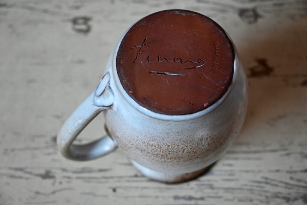 Sandstone Ceramic Pitcher by Serafino Ferraro for Vallauris, 1970s for ...