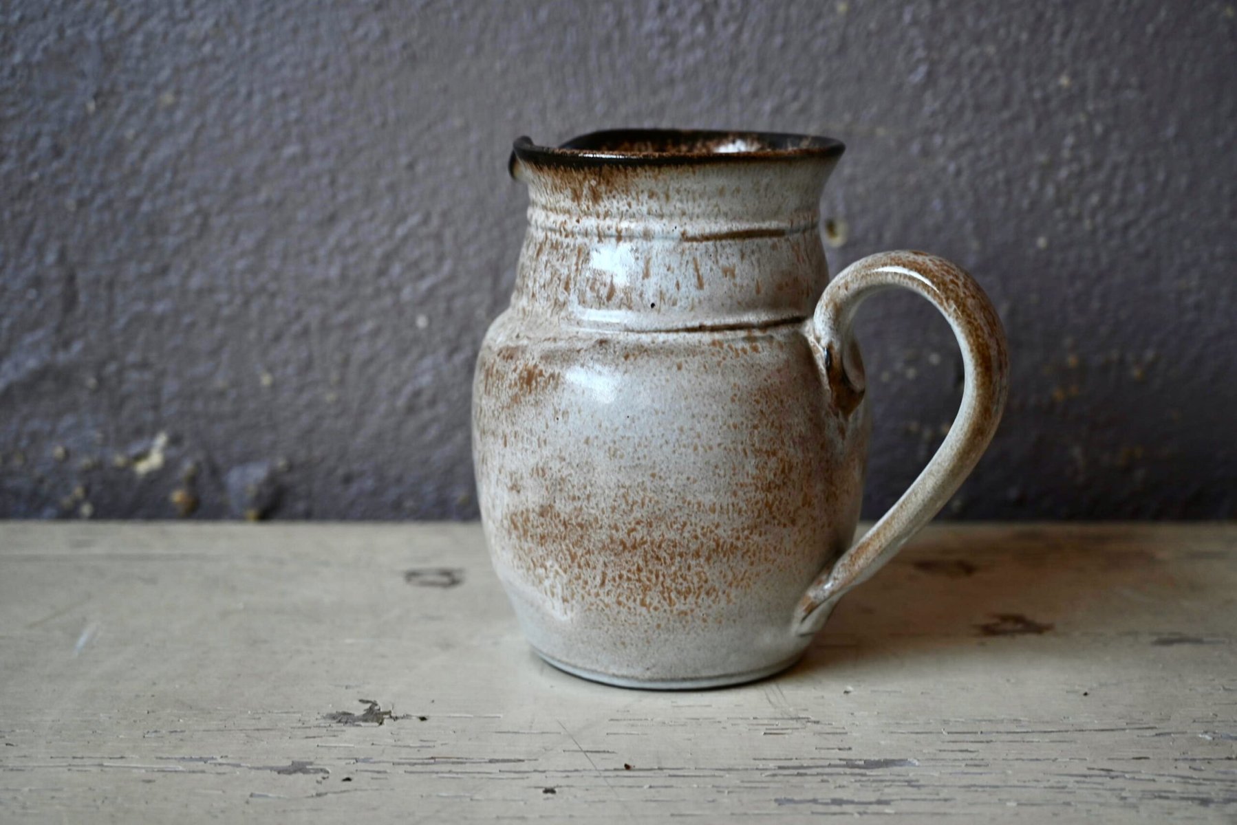 Sandstone Ceramic Pitcher by Serafino Ferraro for Vallauris, 1970s for ...