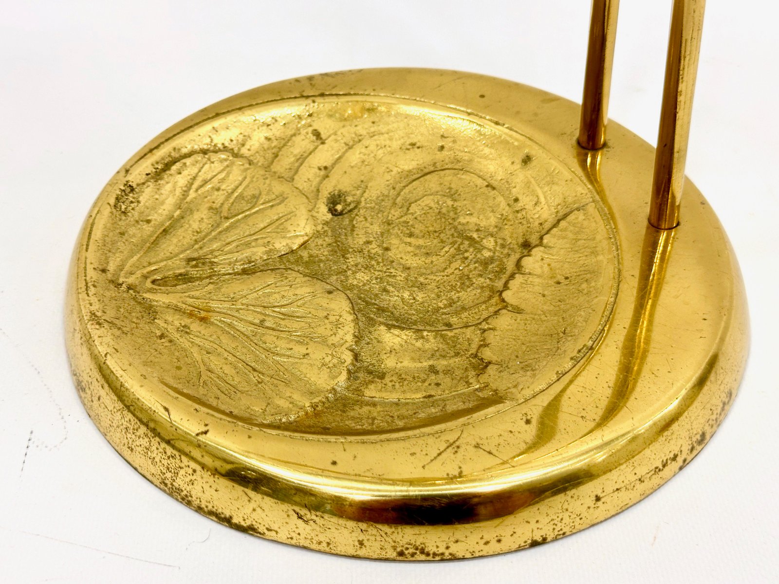 Regency Brass Flamingo Umbrella Stand, 1960s for sale at Pamono