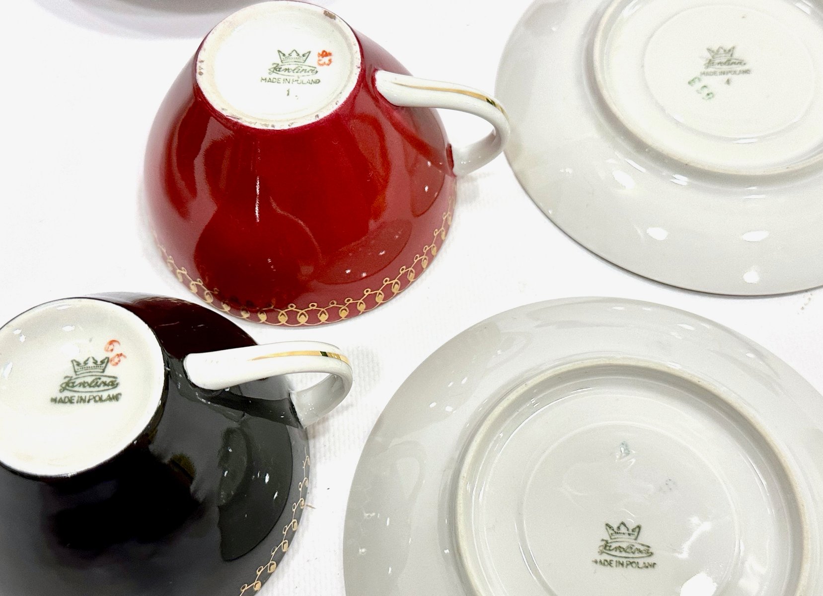 12-Person Porcelain Coffee Service by Wincenty Potacki for ZPS Karolina ...