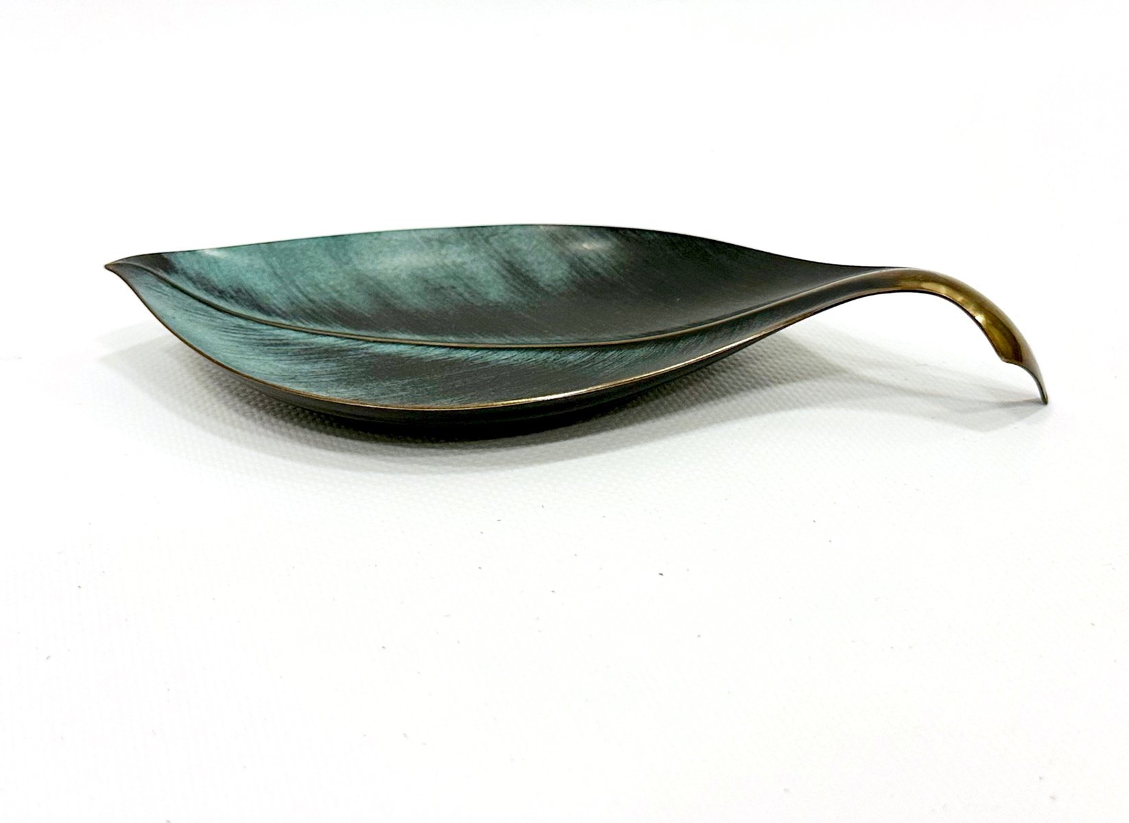 Mid-Century Bronze Leaf Ashtray, 1970s for sale at Pamono
