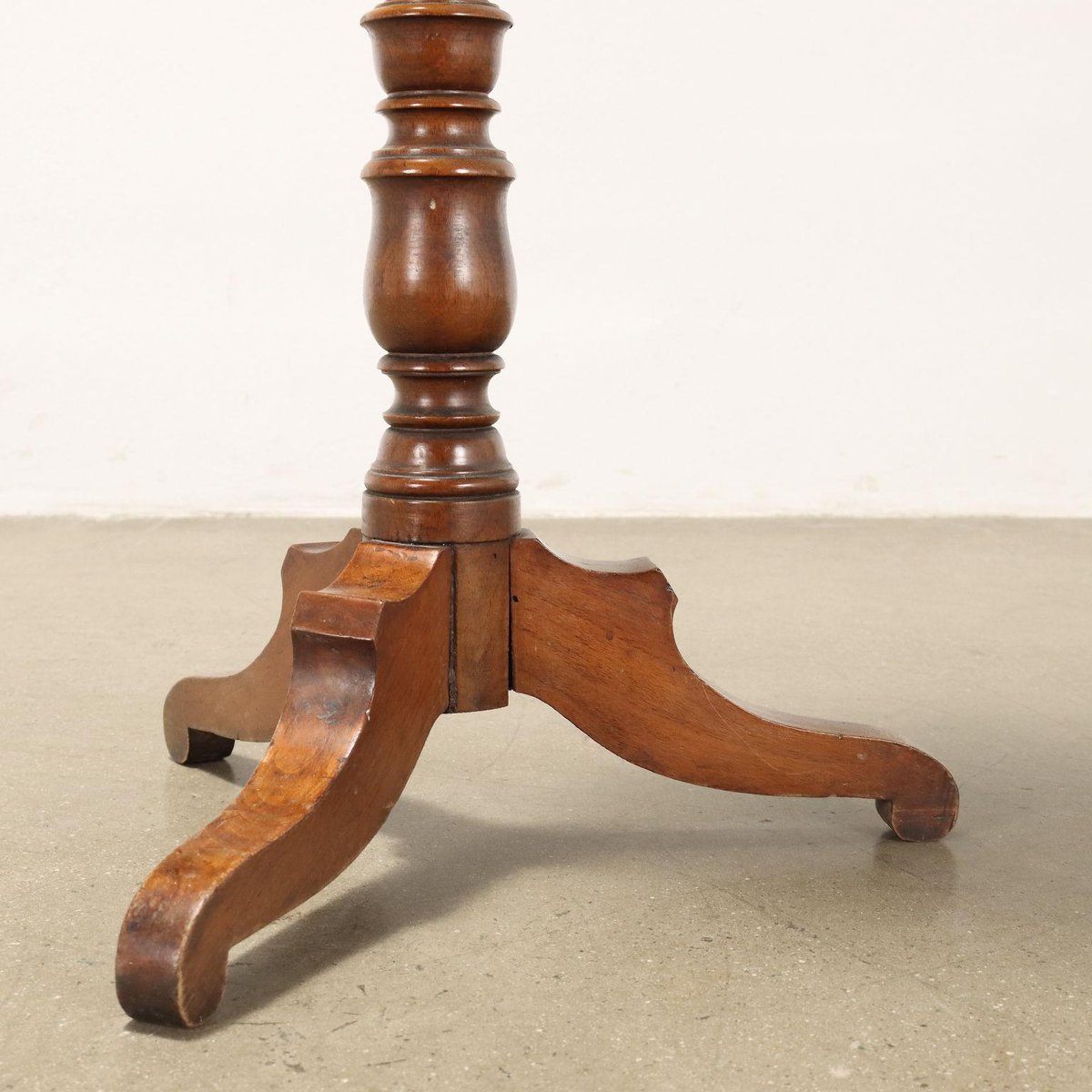 Small Antique Louis Philippe Walnut Vanity Table with Mirror, Italy for ...