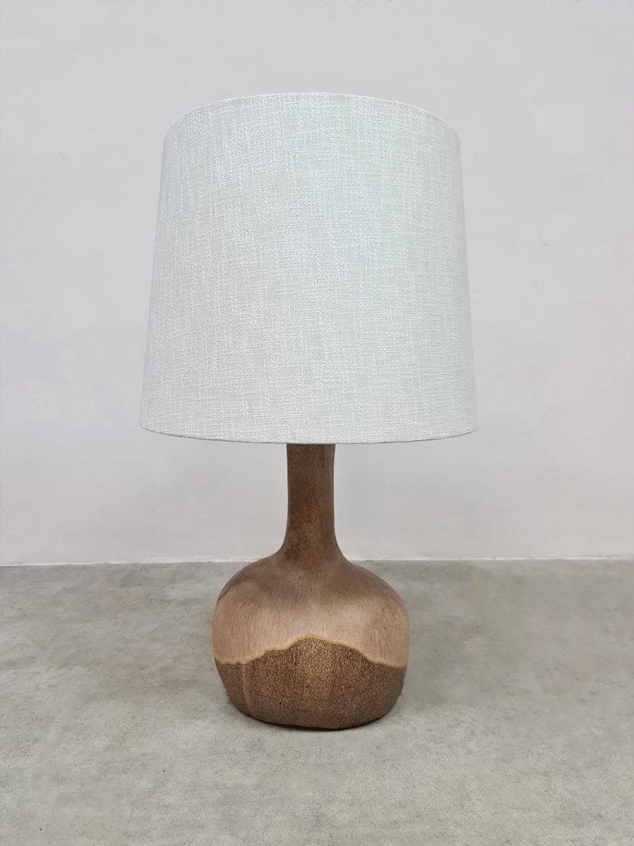 Vintage Ceramic Table Lamp in Earth Tones for sale at Pamono