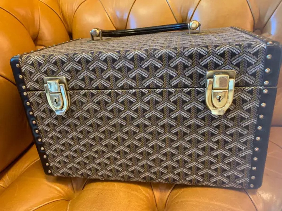 Jewelry Case Trunk from Goyard, 1960s for sale at Pamono