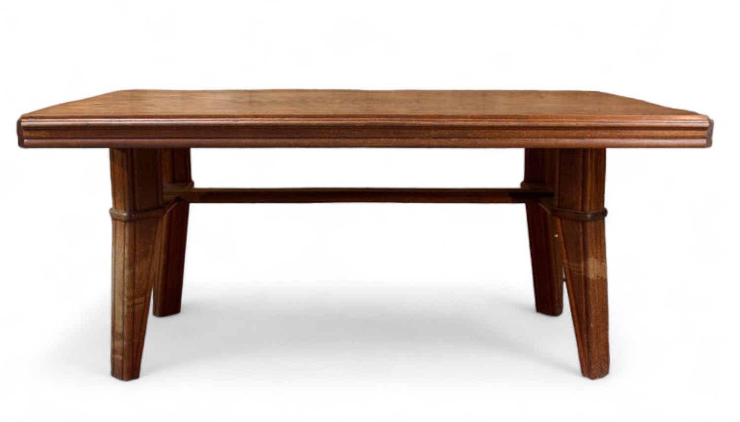 Large Art Deco Oak Dining Table, France for sale at Pamono