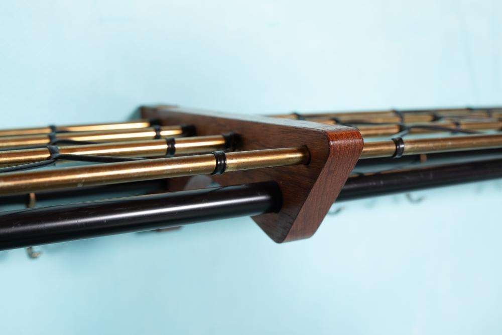 Vintage Swedish Coat Rack in Teak, 1960s for sale at Pamono