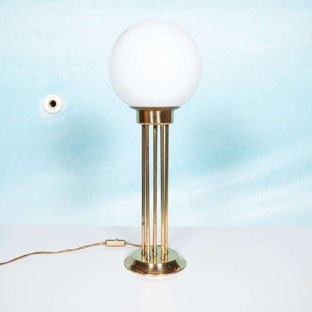 Vintage Woja Brass Globe Lamp, 1960s for sale at Pamono