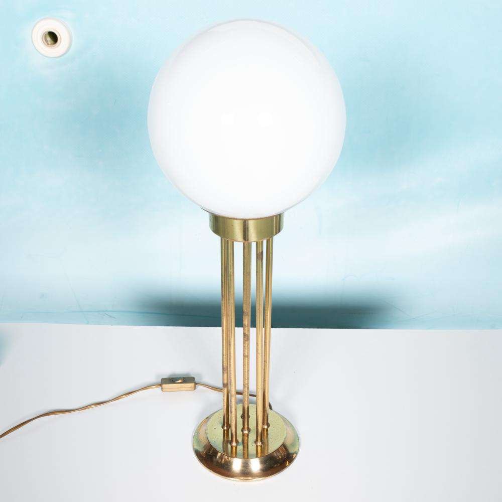 Vintage Woja Brass Globe Lamp, 1960s for sale at Pamono