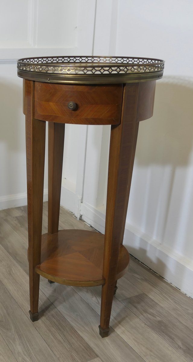 French Circular Side Tables with Drawers, 1920s, Set of 2 for sale at ...