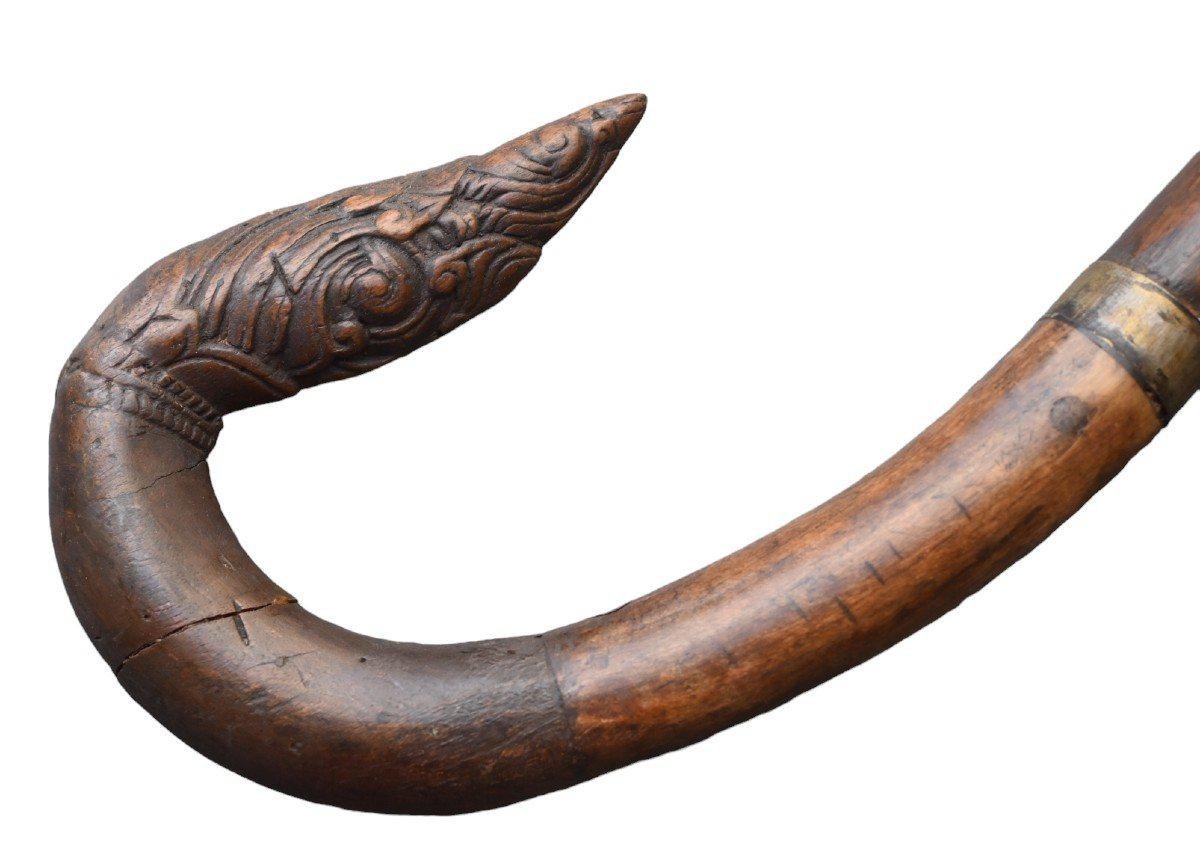 Cambodian Sickle Tool for Rice Harvesting in Wood and Iron for sale at ...