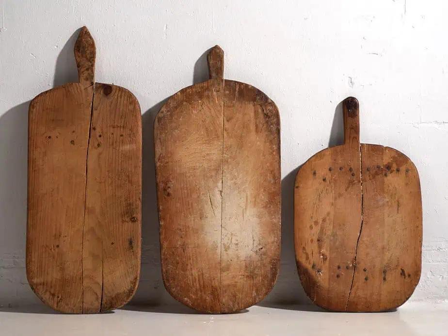 Antique Cutting Boards, 1920s, Set of 3 for sale at Pamono