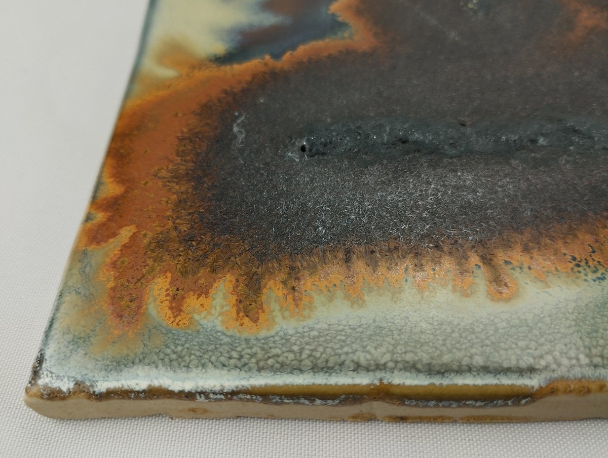 Vintage Brutalist Ceramic Tile, 1970s for sale at Pamono