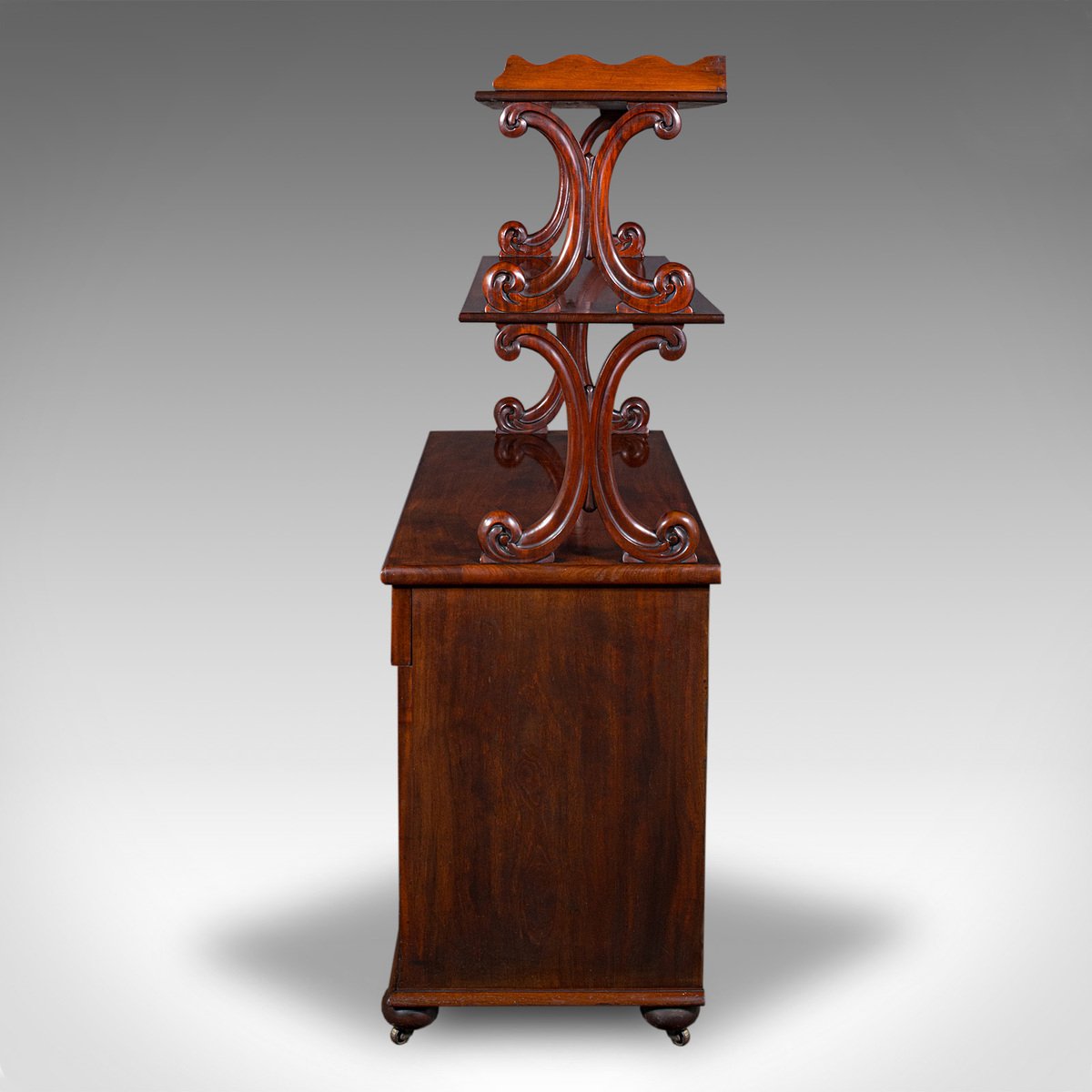 Large Antique English Buffet Server for sale at Pamono