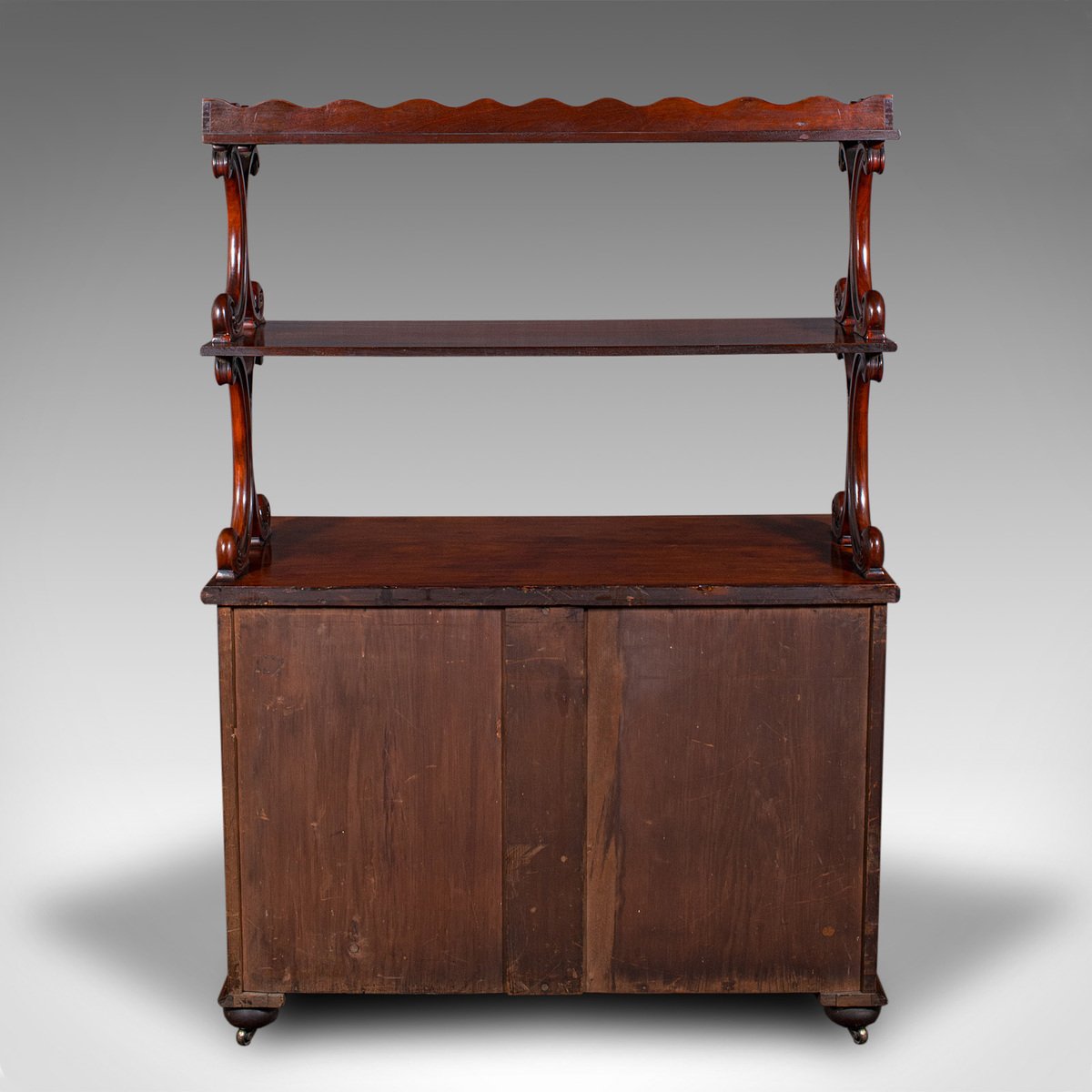 Large Antique English Buffet Server for sale at Pamono